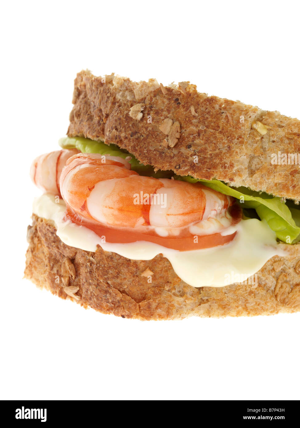 Prawn sandwich tomato wholemeal bread hi-res stock photography and ...