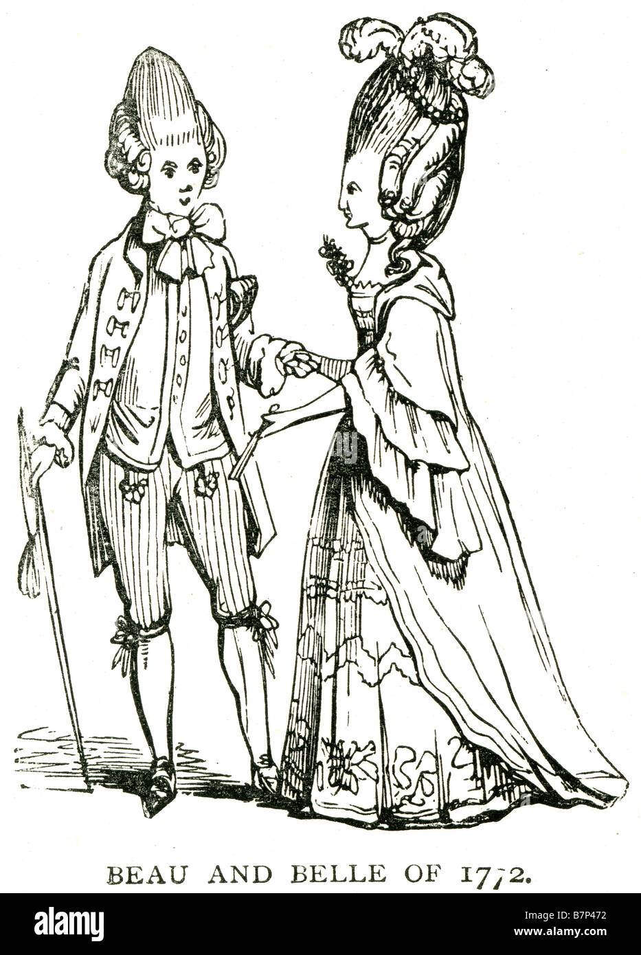 beau belle 1772 traditional costume ball man woman clothing period ...
