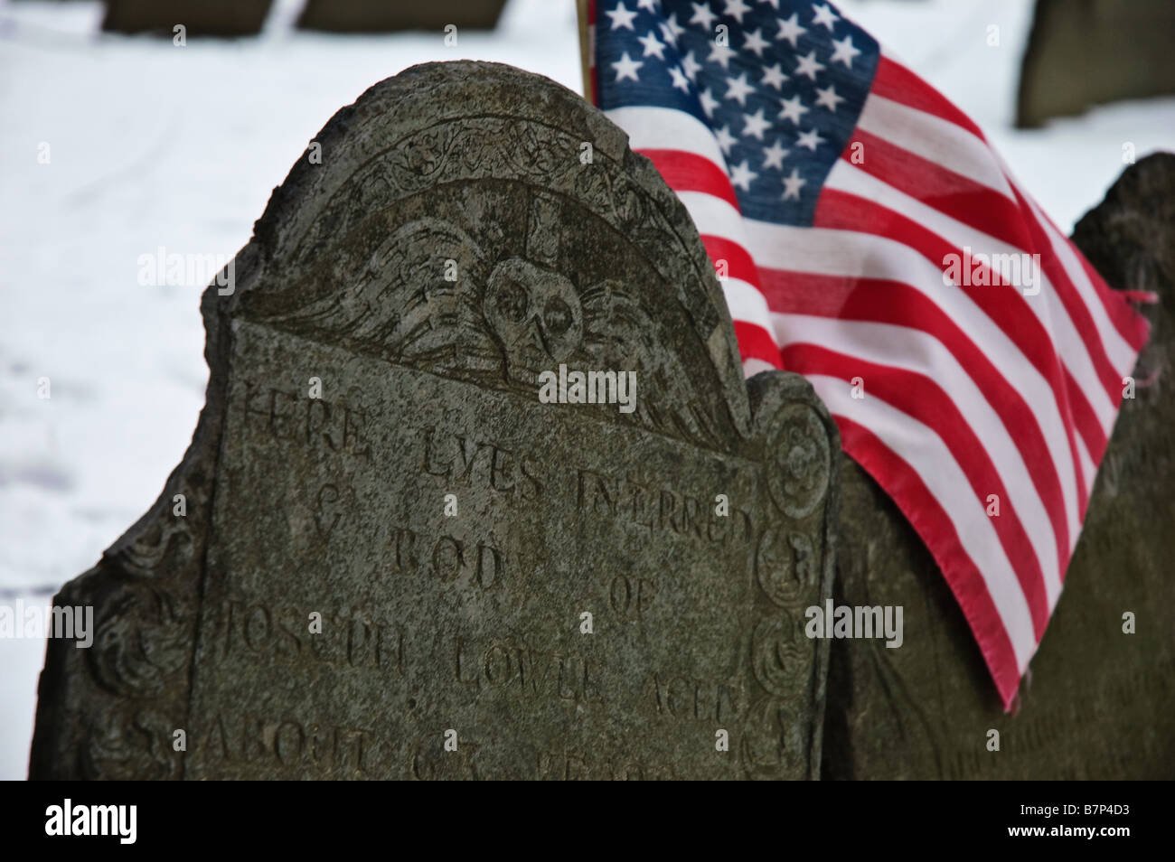 Boston Common: Central Burying Ground Stock Photo - Alamy