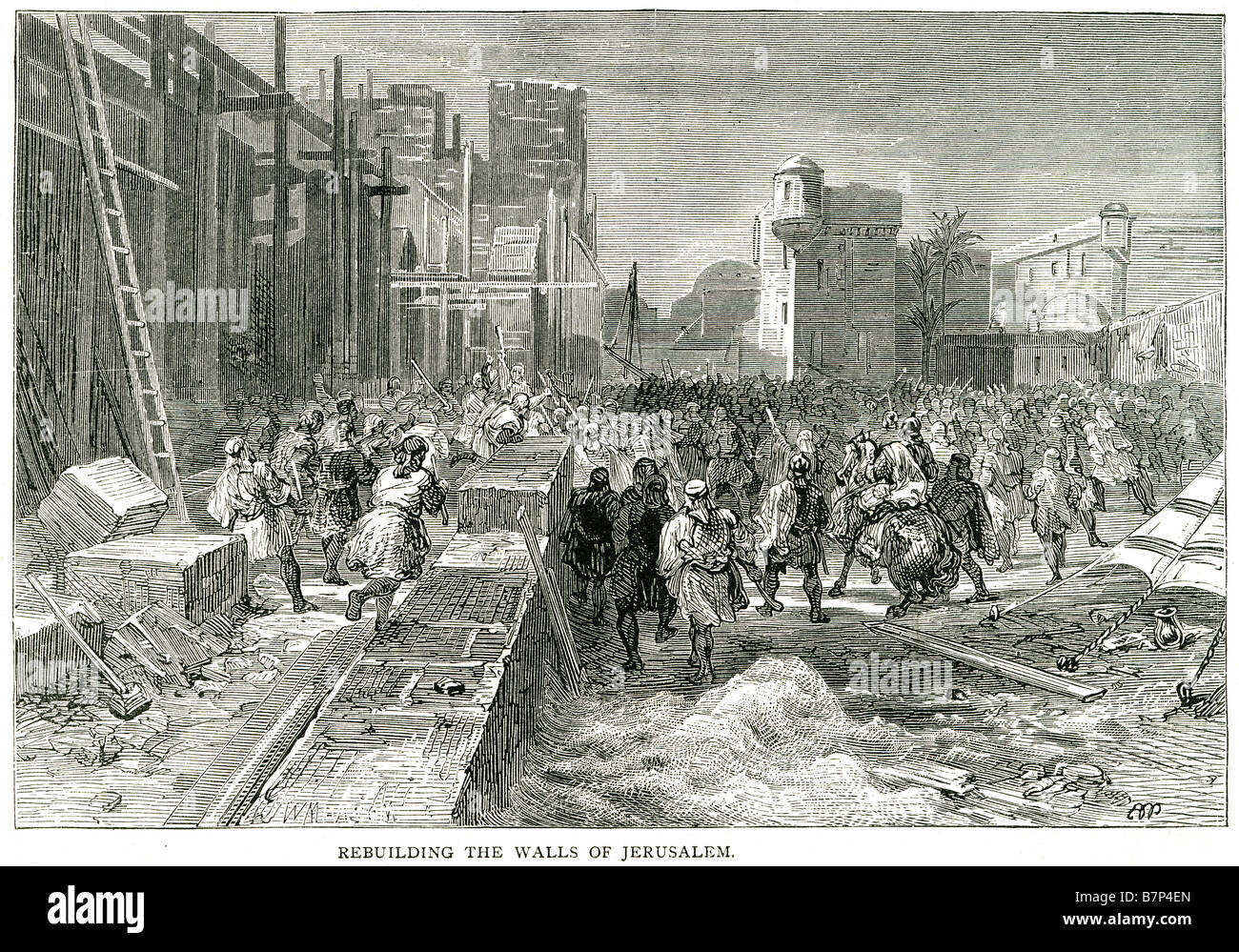 rebuilding walls jerusalem labour craft stone wall work The Old City is ...