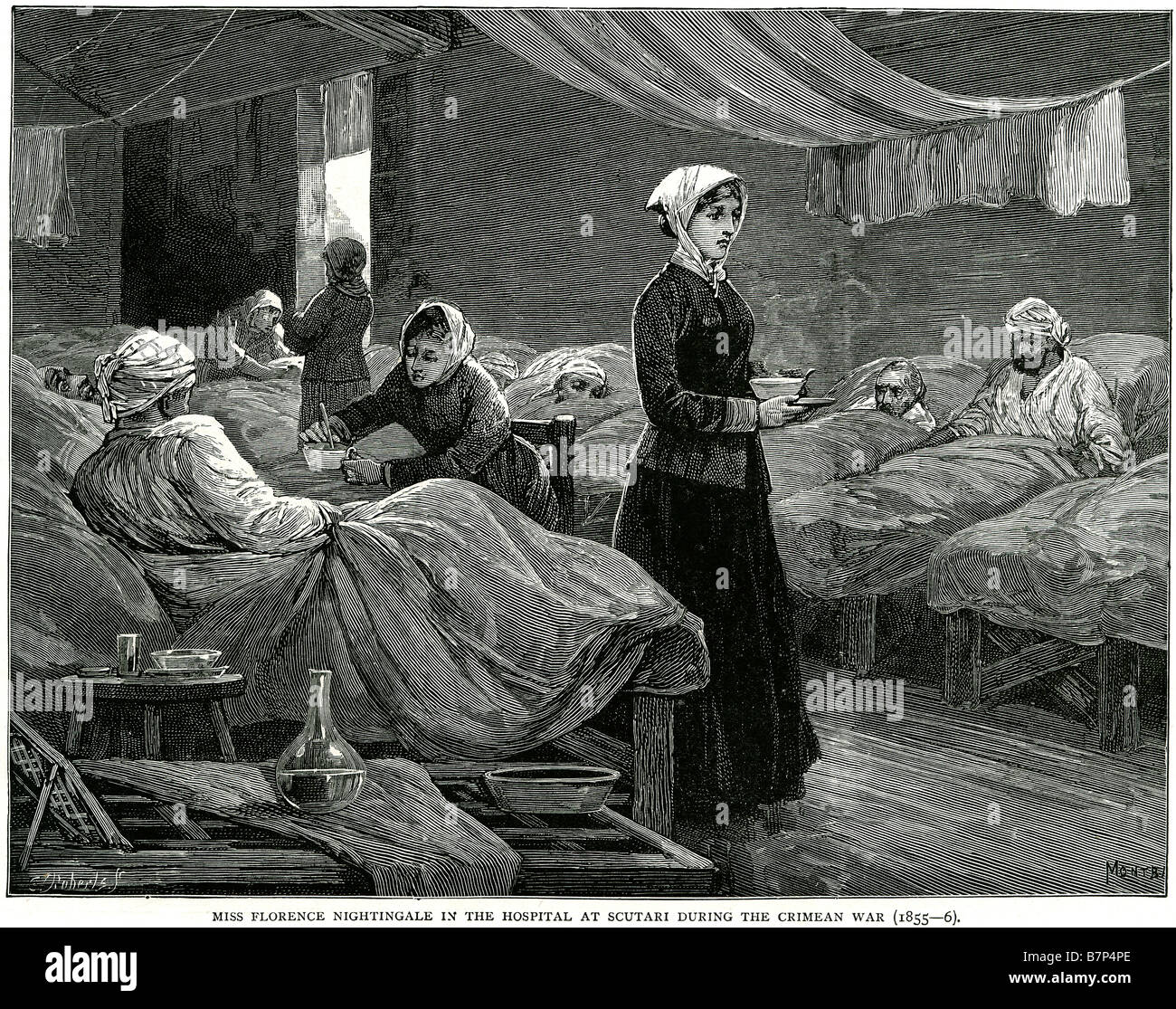 miss florence nightingale hospital scutari during crimean war 1855-6 ...