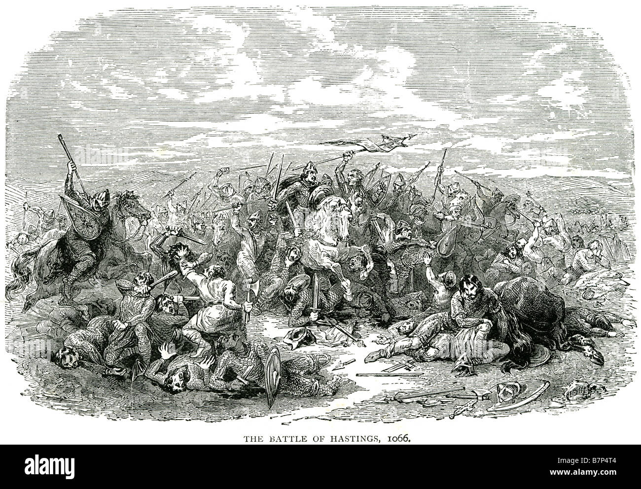 battle hastings 1066 Norman victory Solider fighting war attack death ...