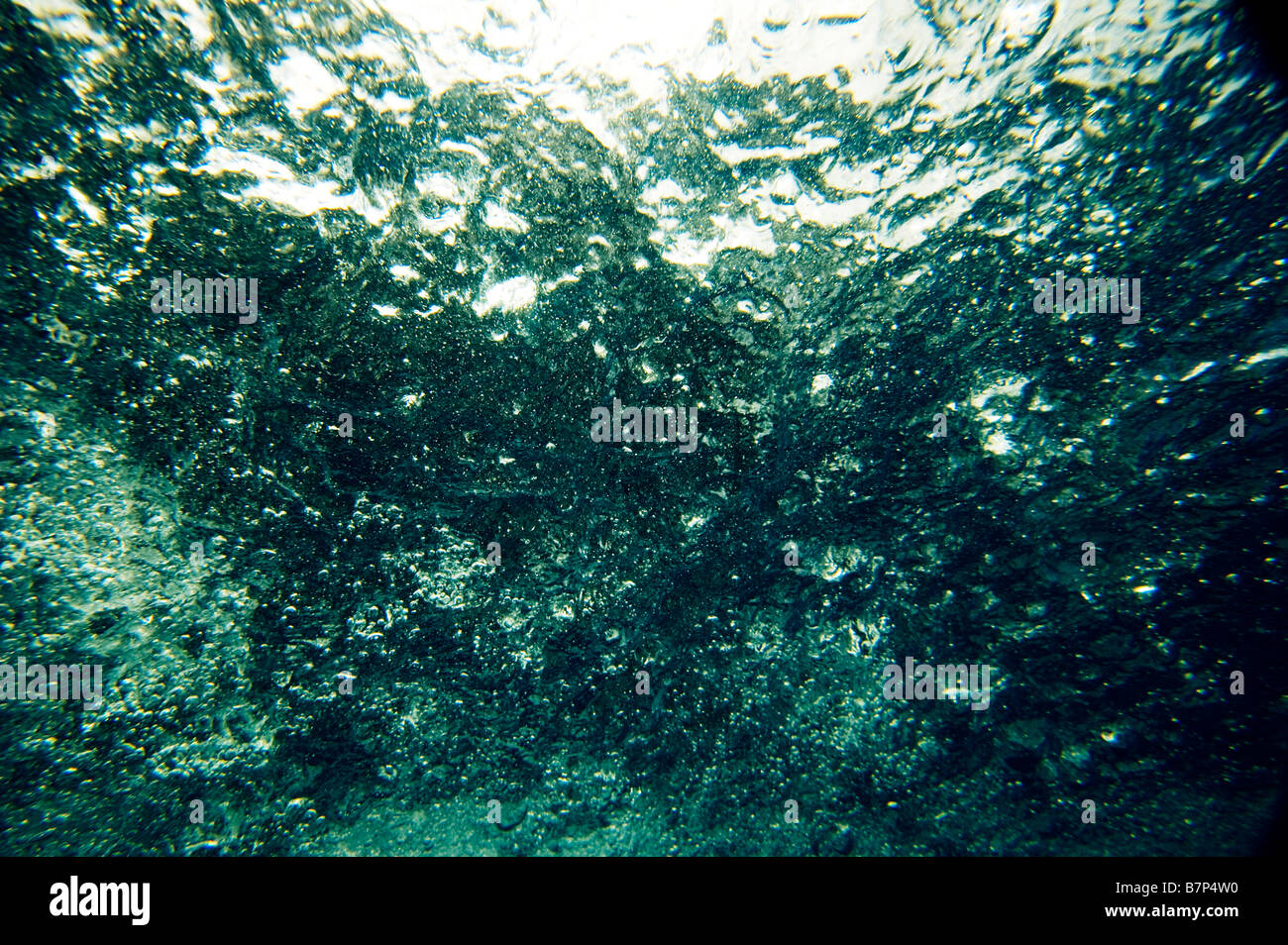 water surface under a waterfall Stock Photo - Alamy