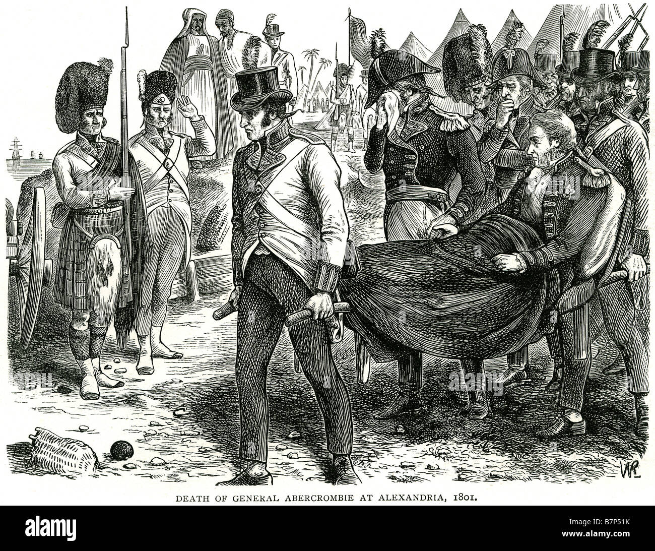 death general abercombie alexandria 1801 salute march stretcher army ...