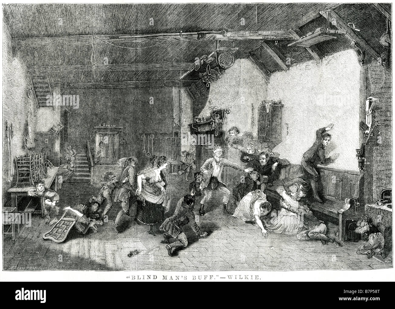 blind mans buff wilkie game hiding chase hidden interior hide seek ...