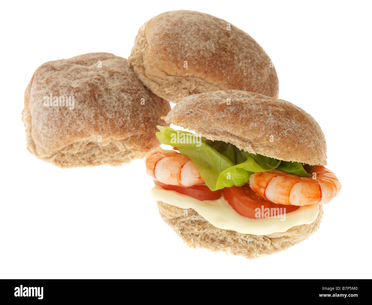 Prawn salad roll Cut Out Stock Images & Pictures - Alamy