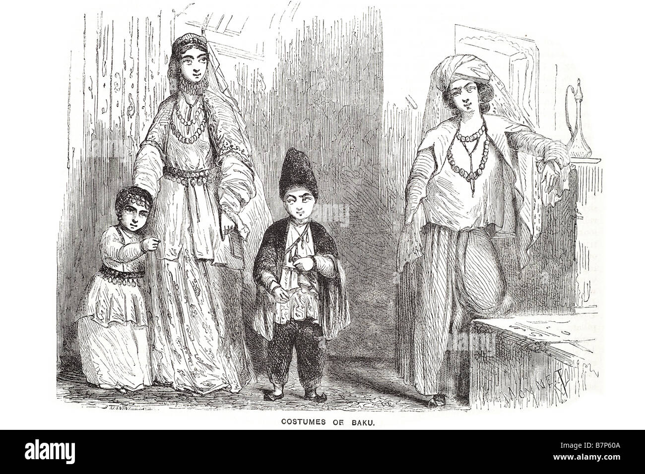 costumes Baku Traditional jewelry taste cloth material shoes hats style ...