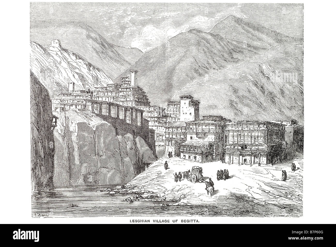 Who speak the lezgian language in the 19th century hi-res stock ...