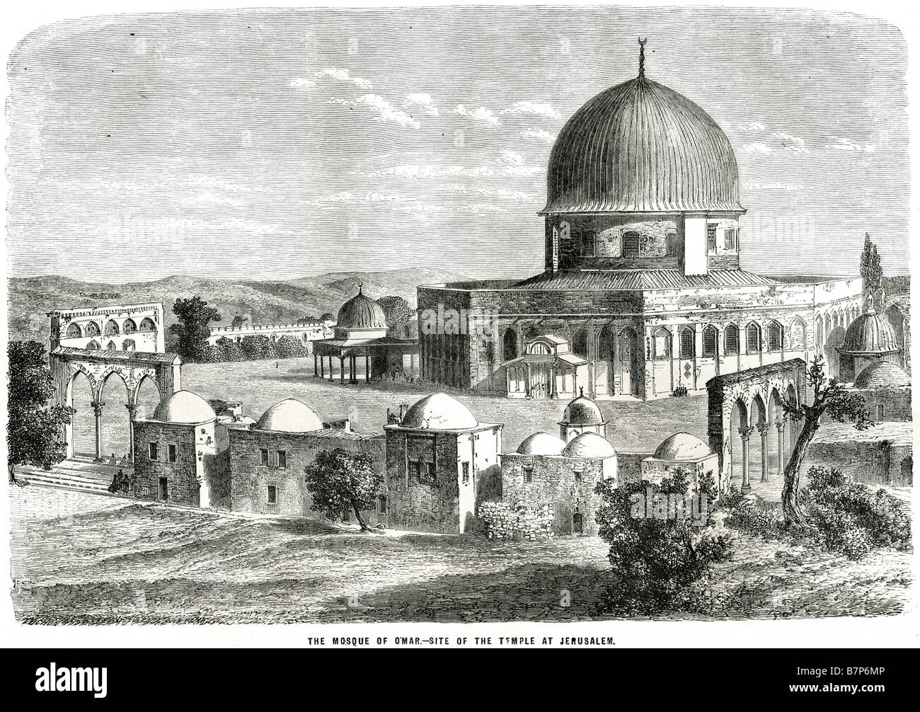 Mosque Omar site temple Jerusalem Muslim religion Muhammad Allah Arab ...