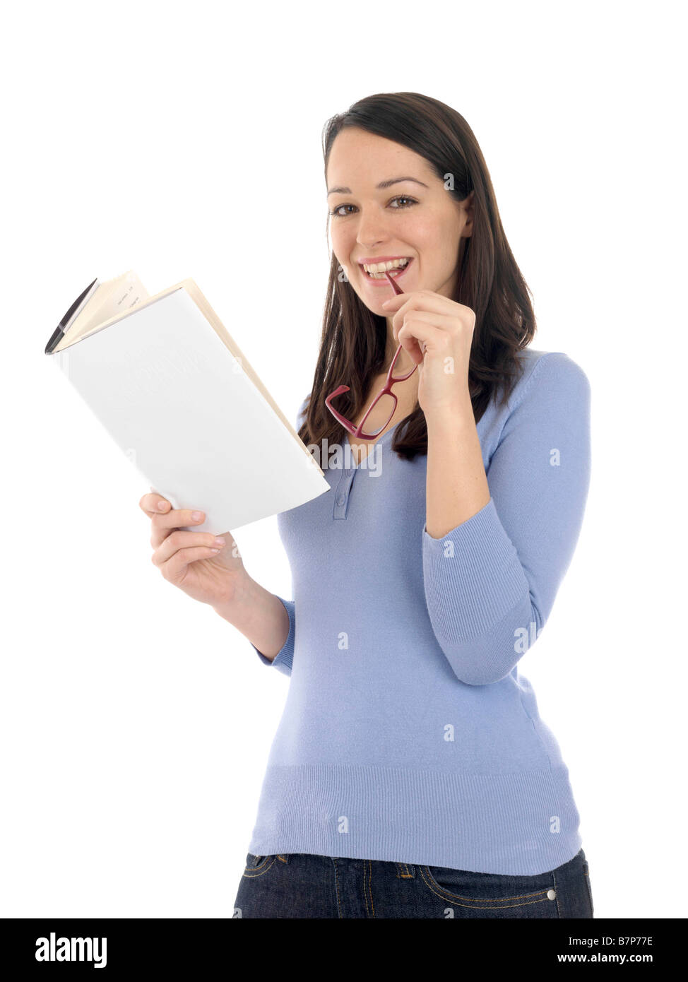 Young Woman Reading Model Released Stock Photo - Alamy
