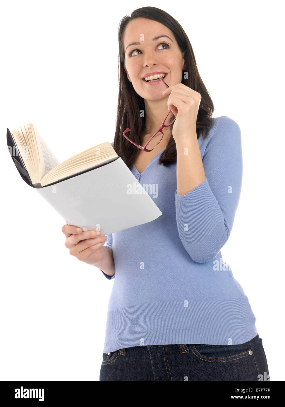 Young Woman Reading Model Released Stock Photo - Alamy