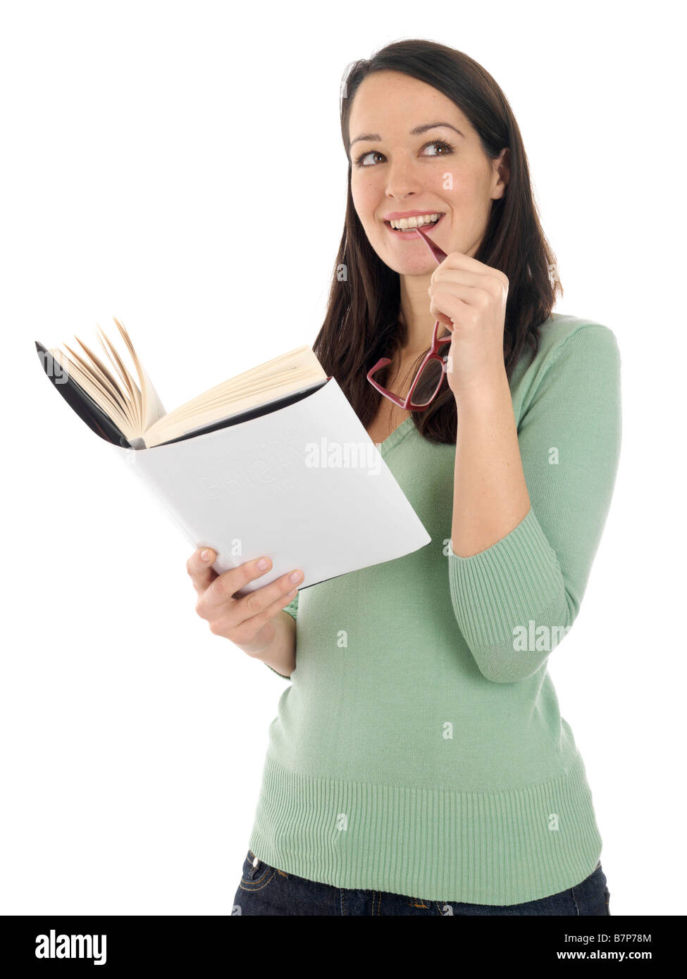 Young Woman Reading Model Released Stock Photo - Alamy