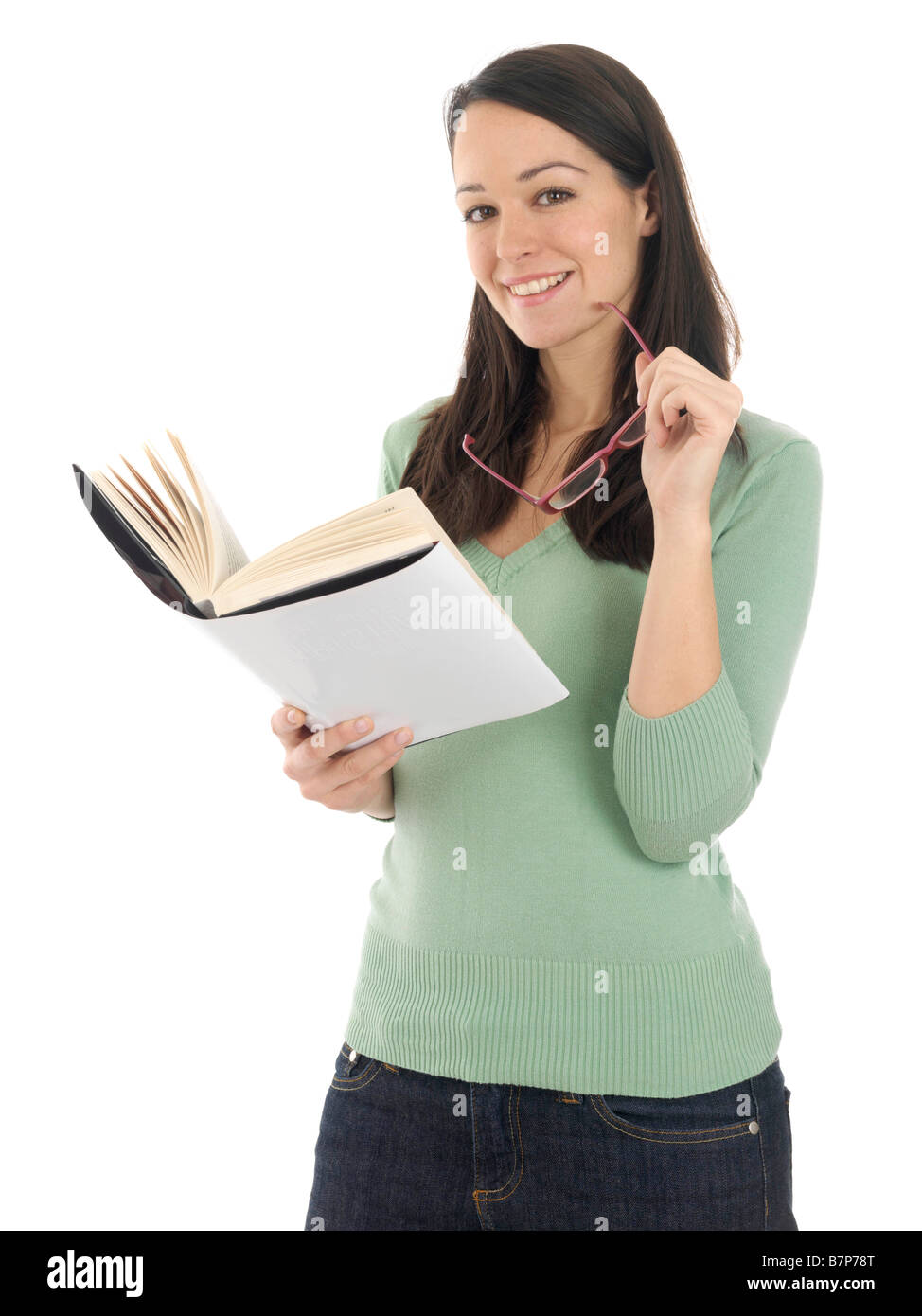 Young Woman Reading Model Released Stock Photo - Alamy