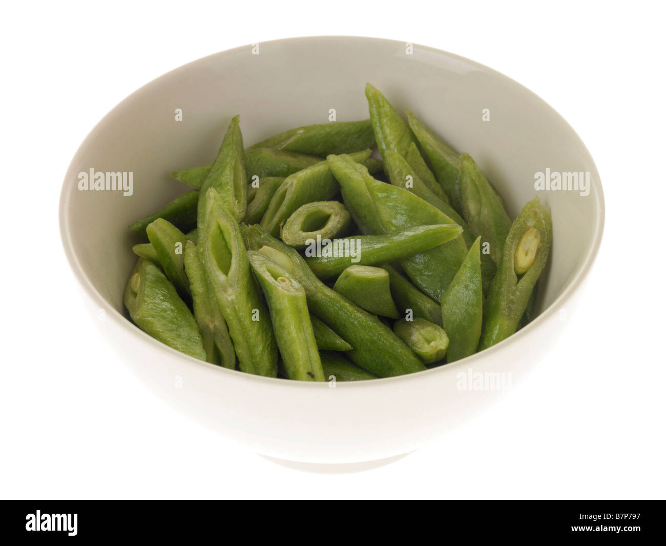 Sliced Runner Beans Stock Photo - Alamy