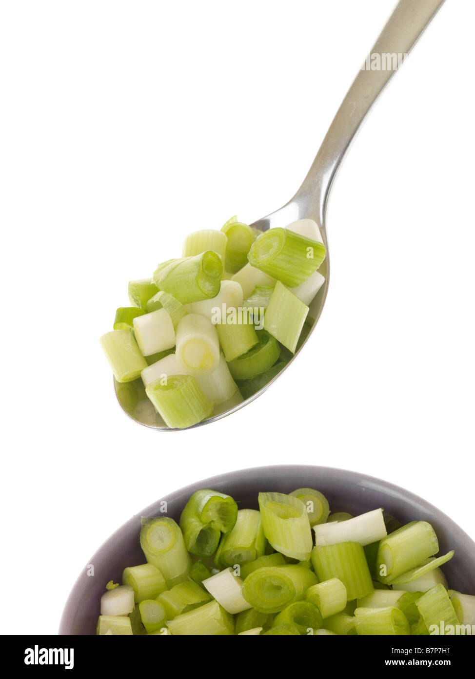 Chopped Spring Onions Stock Photo - Alamy