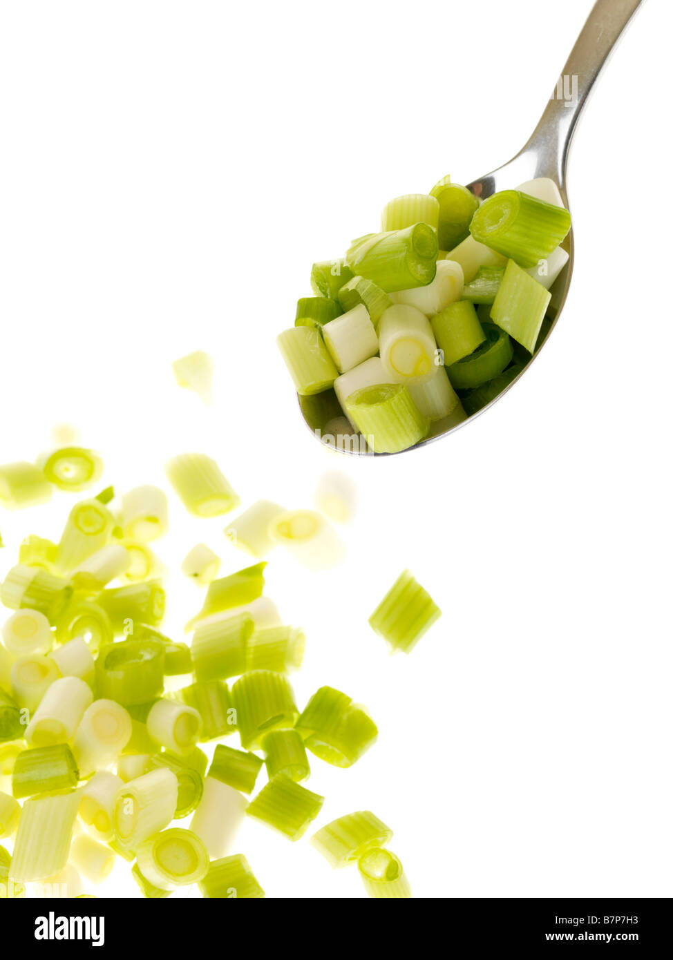 Chopped Spring Onions Stock Photo - Alamy
