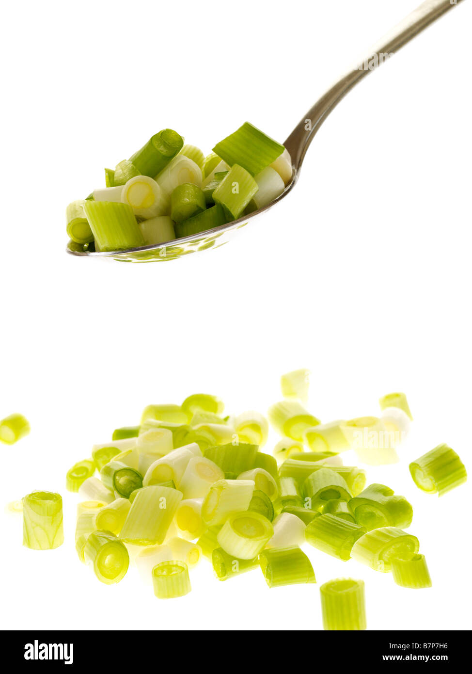 Chopped Spring Onions Stock Photo - Alamy