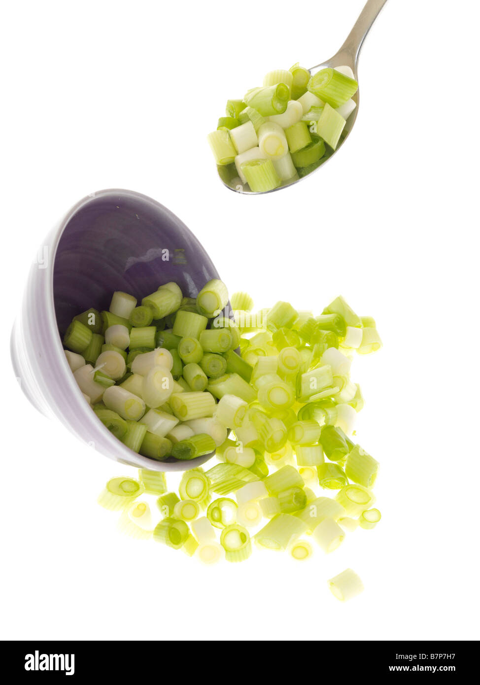 Chopped Spring Onions Stock Photo - Alamy