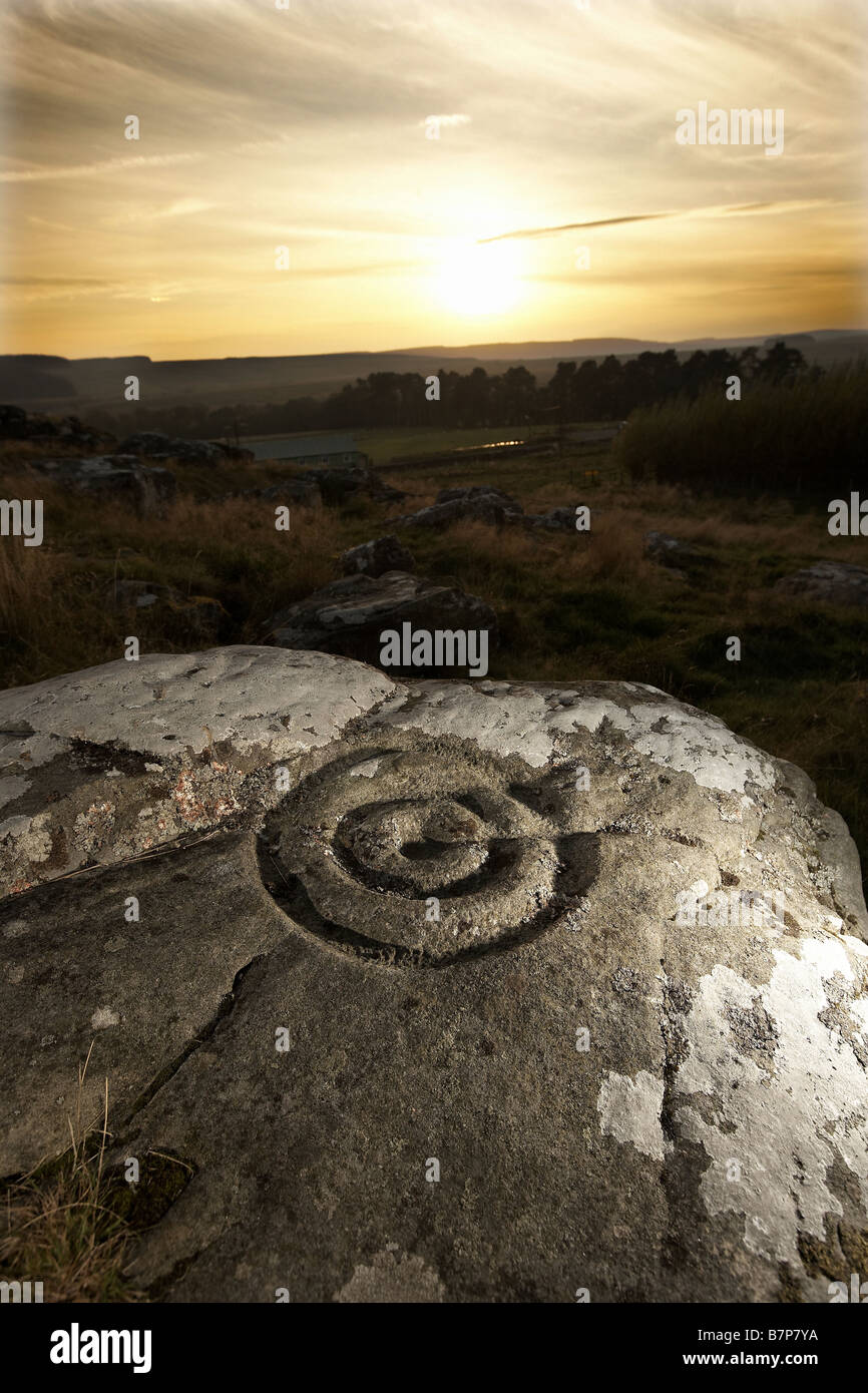 Cup and ring marks northumberland hi-res stock photography and images ...