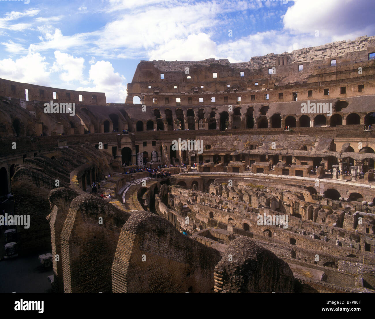 Rome - Scene inside the ancent Roman Colosseum Stock Photo - Alamy