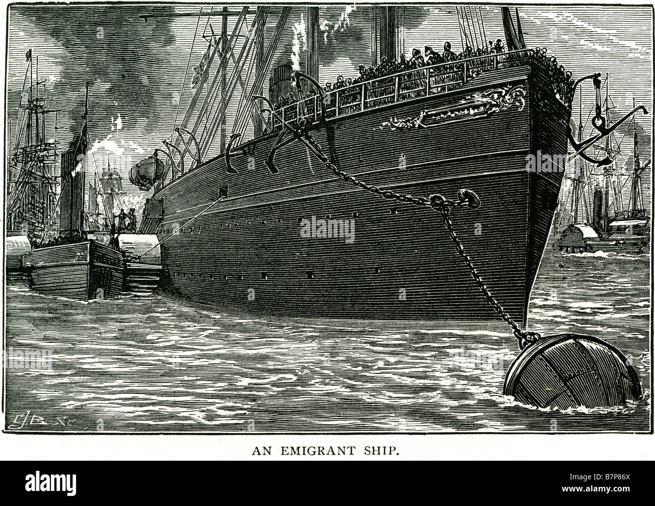 Emigrant ship 19th century hi-res stock photography and images - Alamy