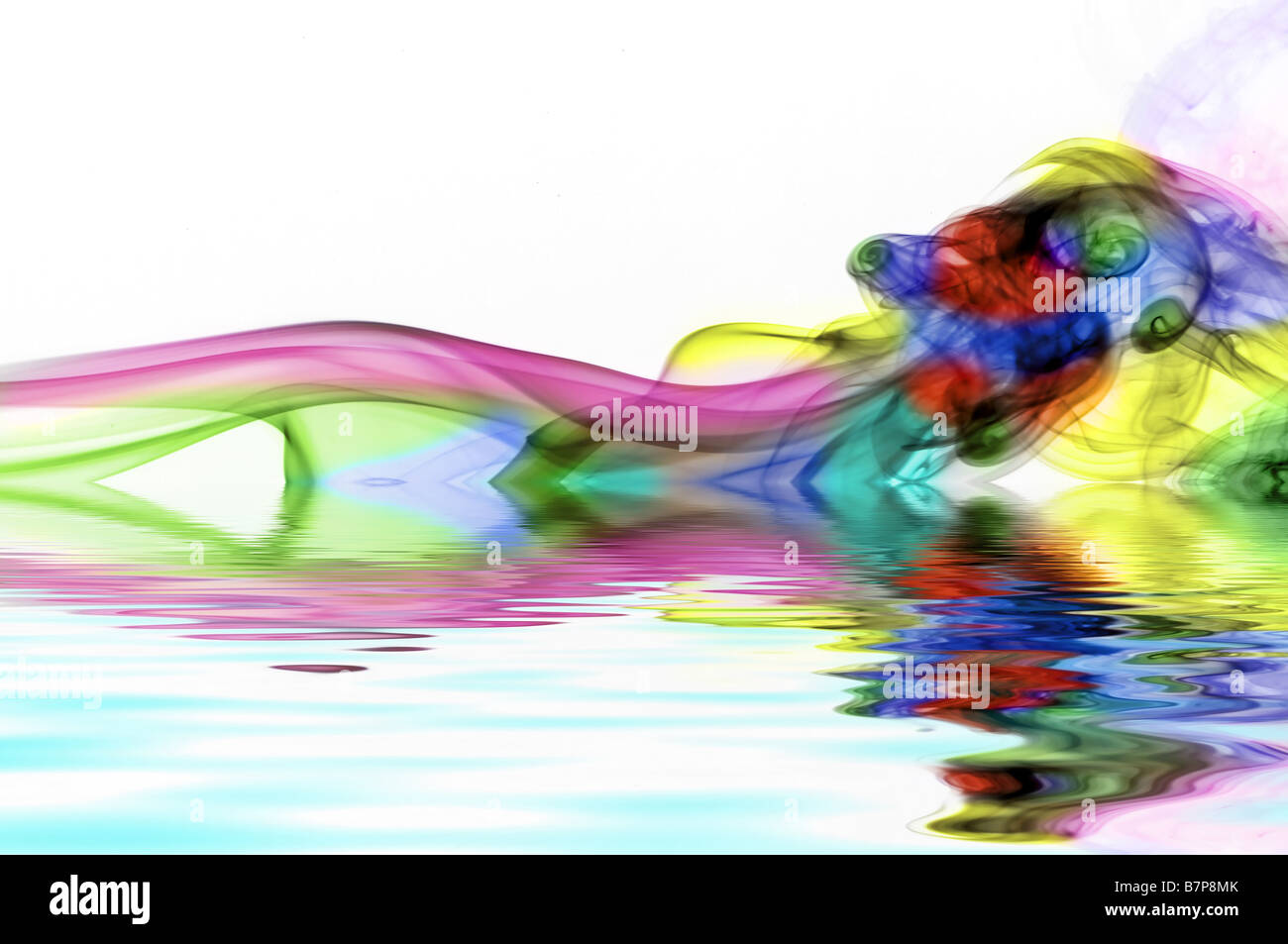 Smoke on the water Stock Photo - Alamy