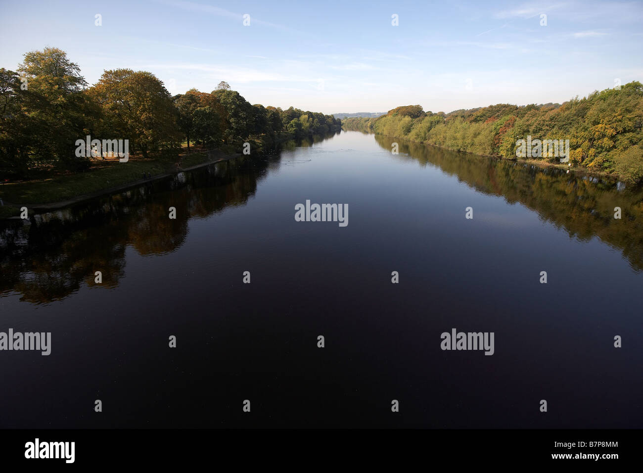 River Tyne at Hexham Northumberland England UK Stock Photo - Alamy