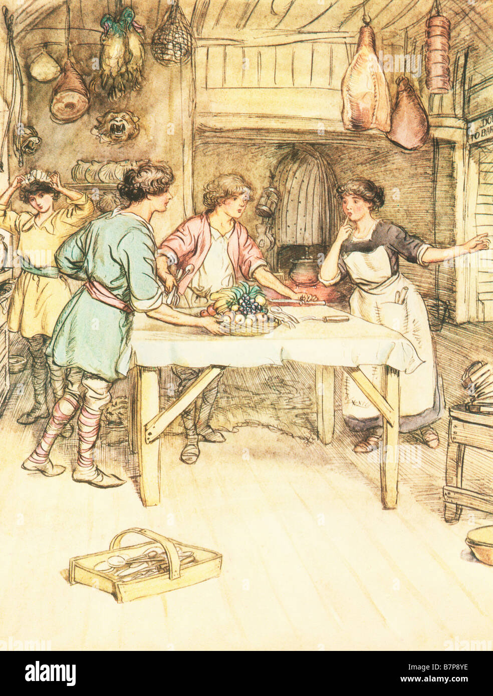 Scene from J M Barrie s Play The Admirable Crichton Illustration by ...