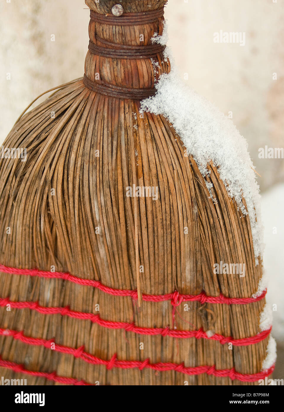 Close-up of a broom Stock Photo - Alamy