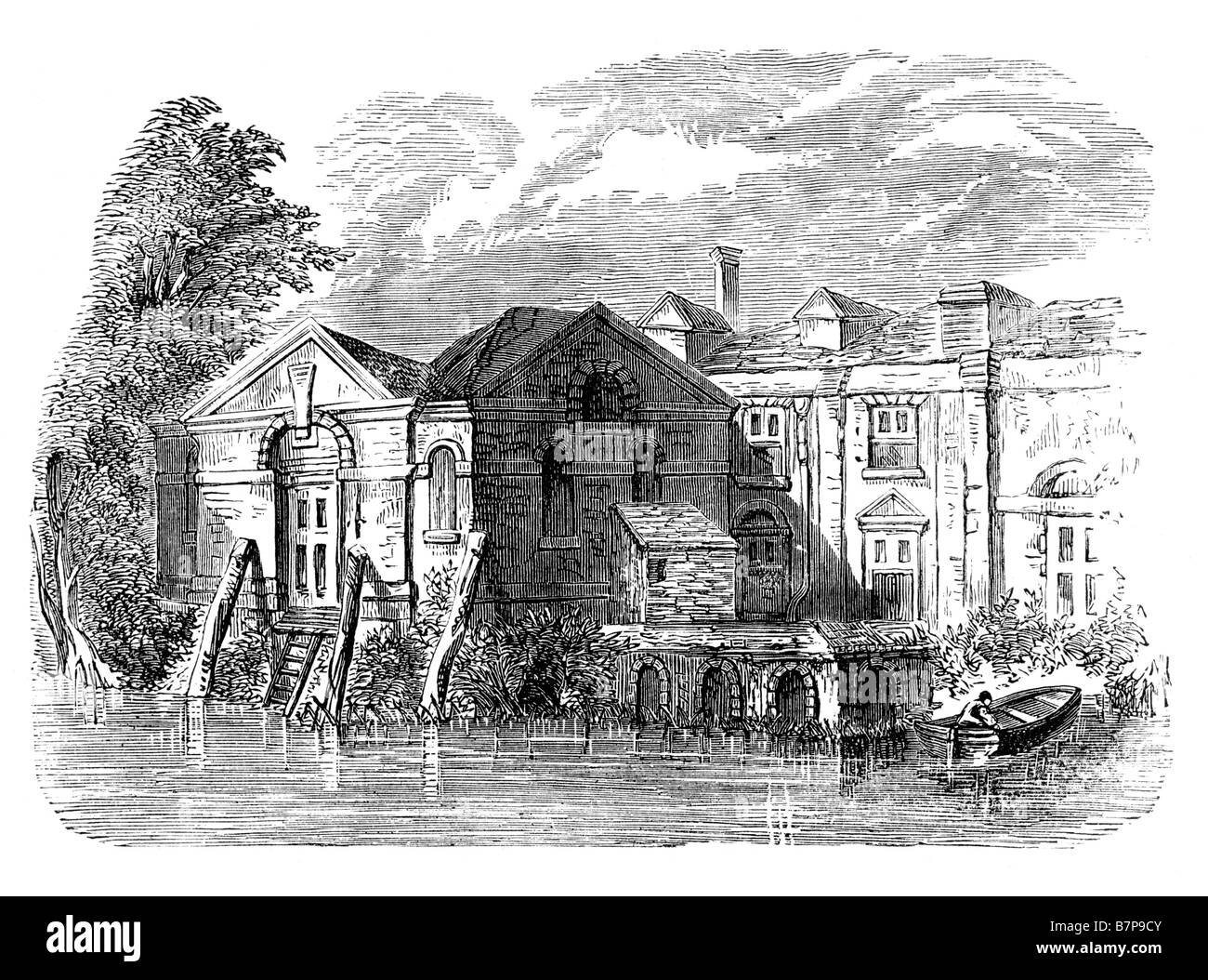 Old House in Lambeth in which the Gunpowder Plot Conspirators Assembled ...