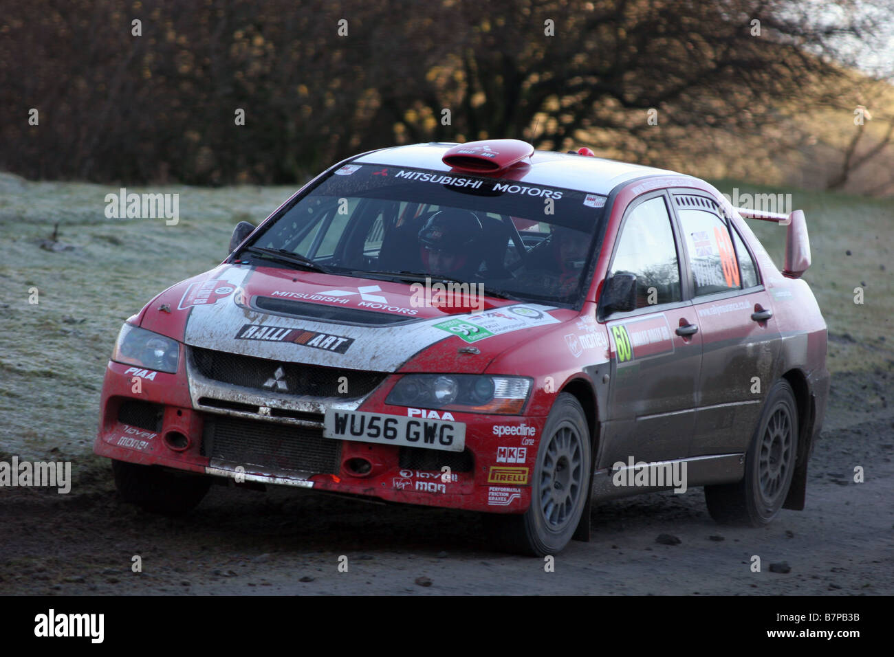 Rally cars performing at the Rally Wales GB, 2008 Stock Photo - Alamy