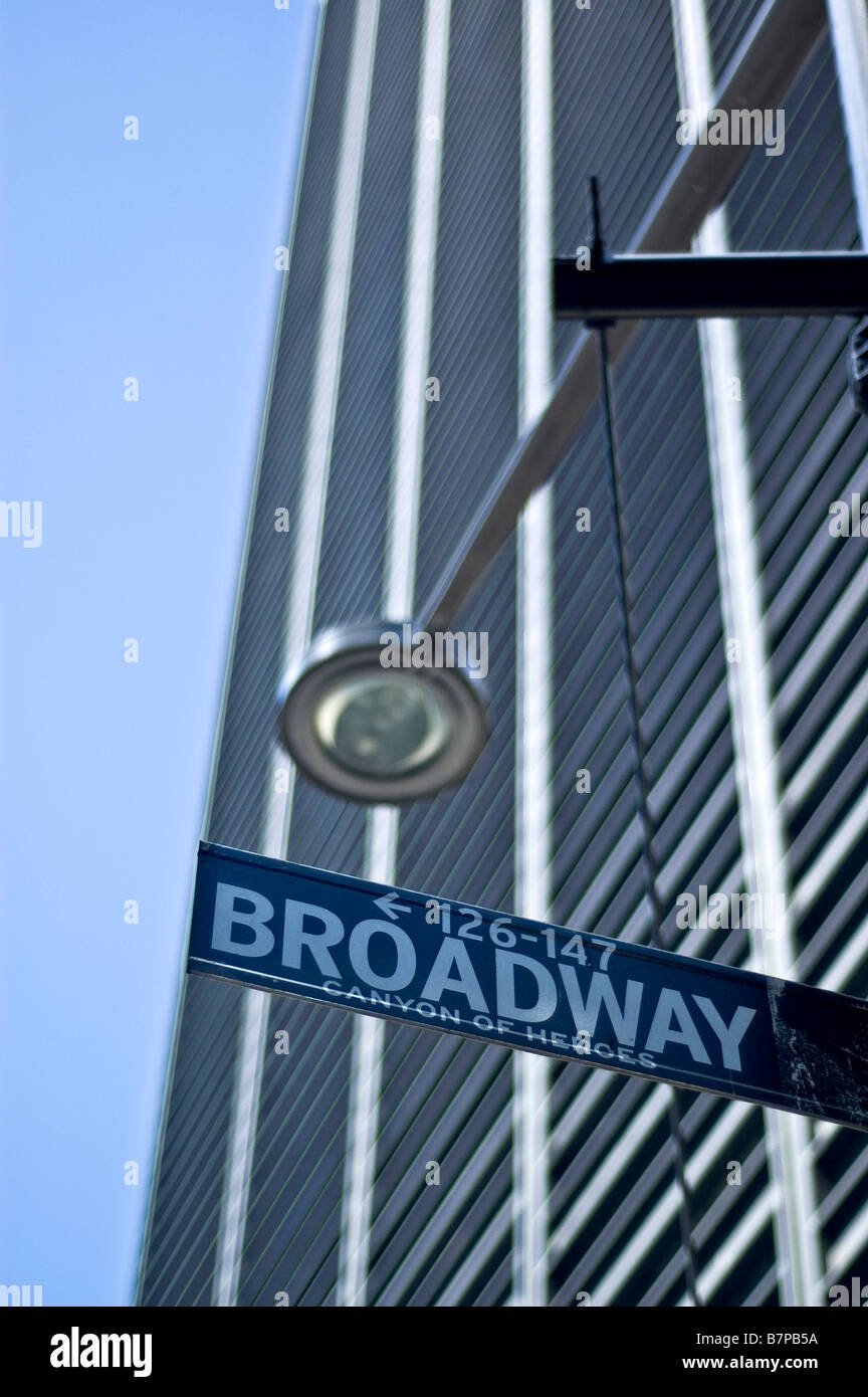 Broadway street sign, Manhattan, NYC Stock Photo - Alamy