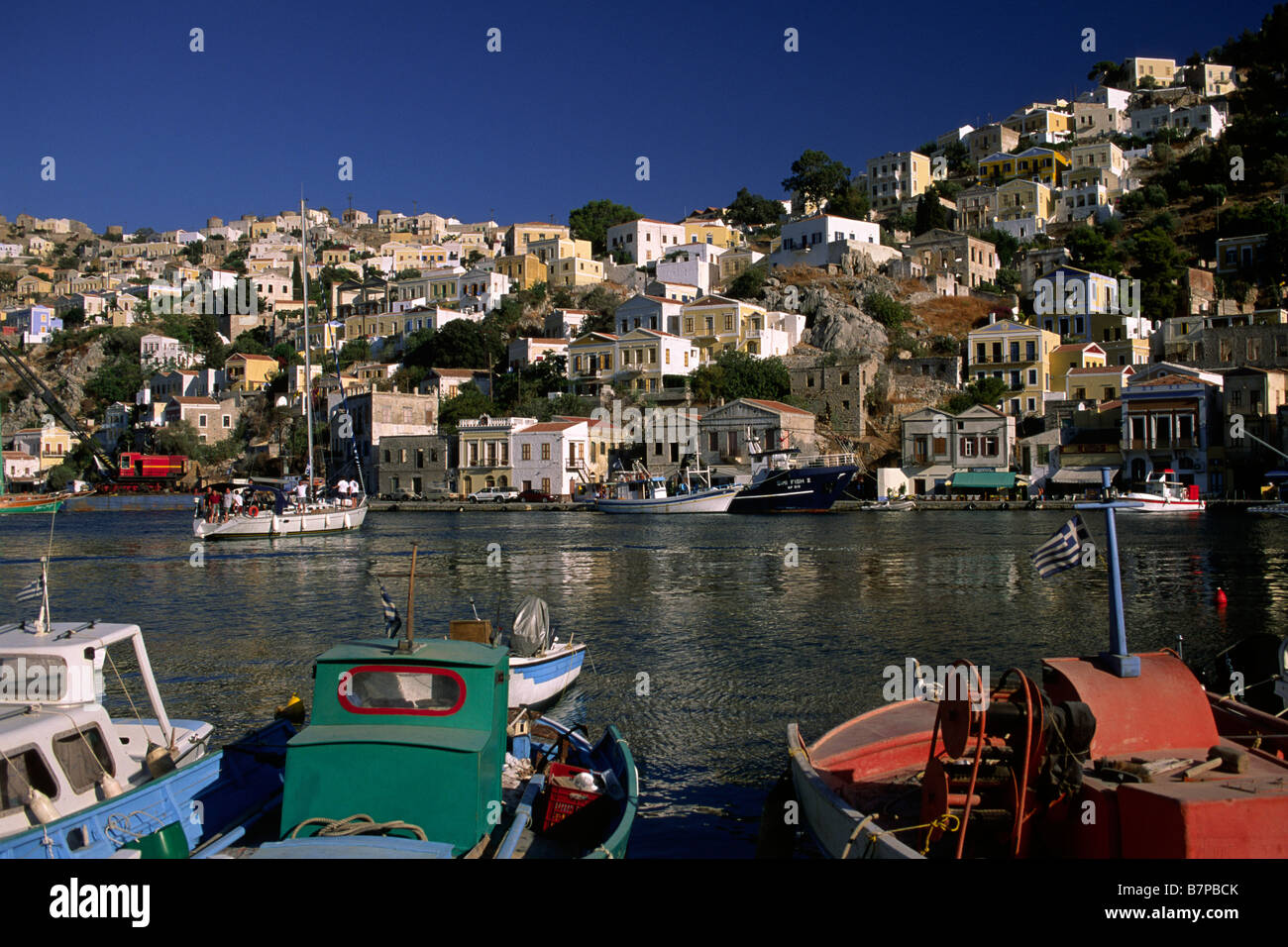 Greece, Dodecanese Islands, Symi, Yialos Stock Photo - Alamy