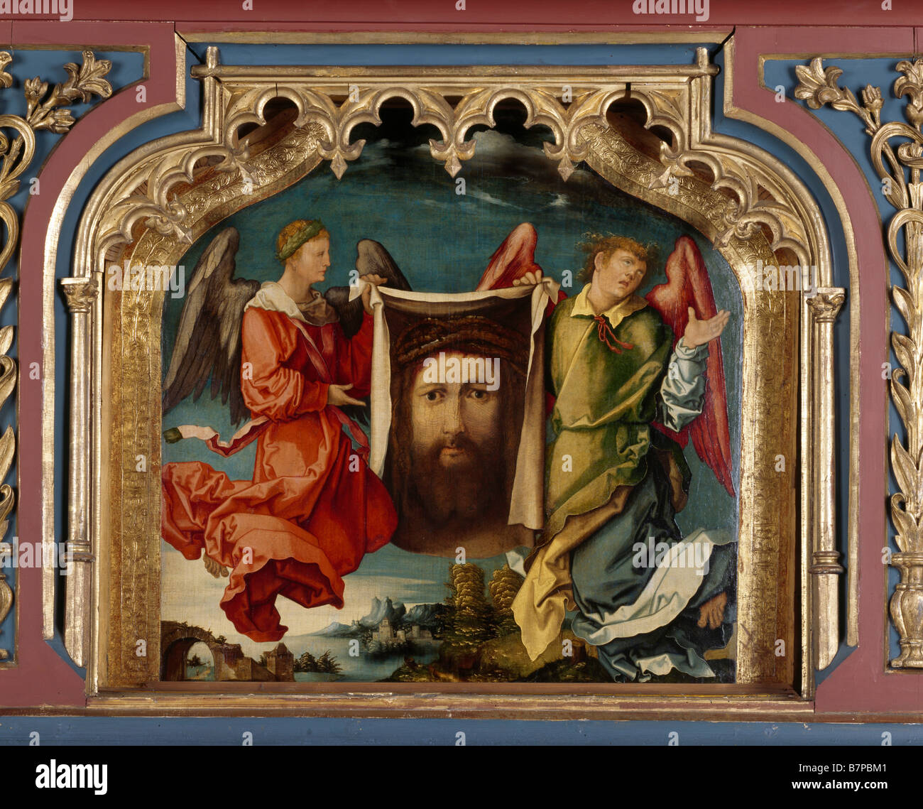 Feldkirch, Domkirche St. Nikolaus von 1478, "Predella des Annenaltars ...