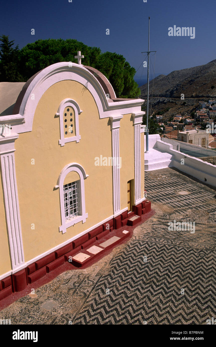 Greece, Dodecanese Islands, Symi, Chora, church of Panagia ...