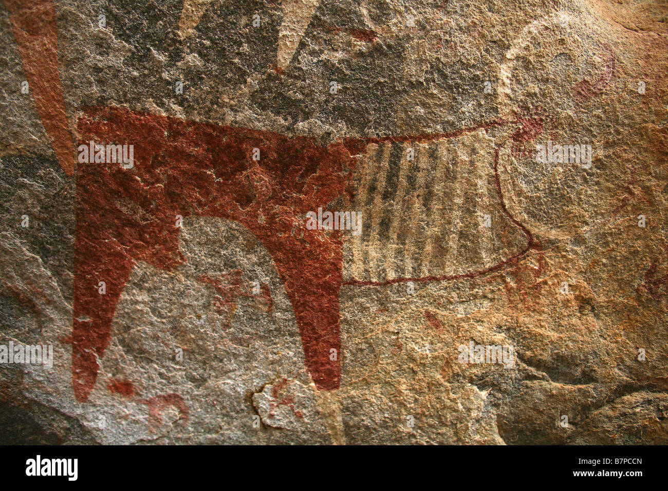 Neolithic cave paintings Laas Geel Naasa Hablood Hills Somaliland ...