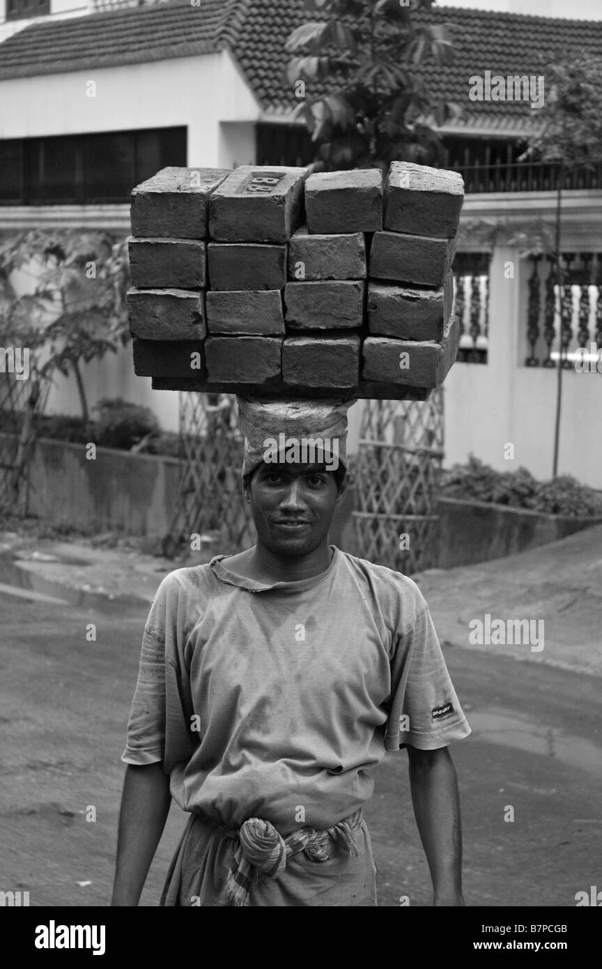 Bricks worker Black and White Stock Photos & Images - Alamy