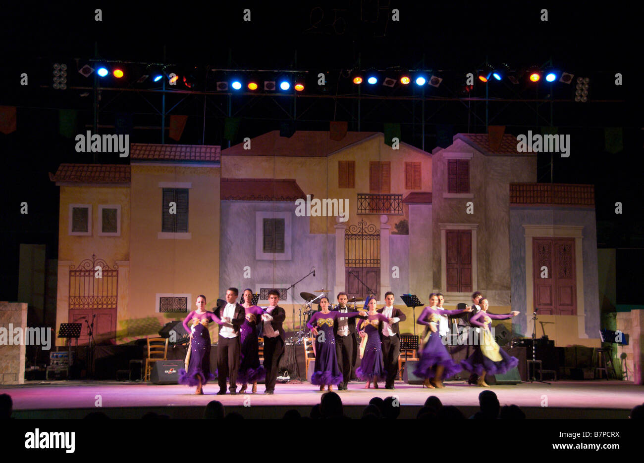 Cypriot dance group at the 24th Ayia Napa Festival on the Eastern ...
