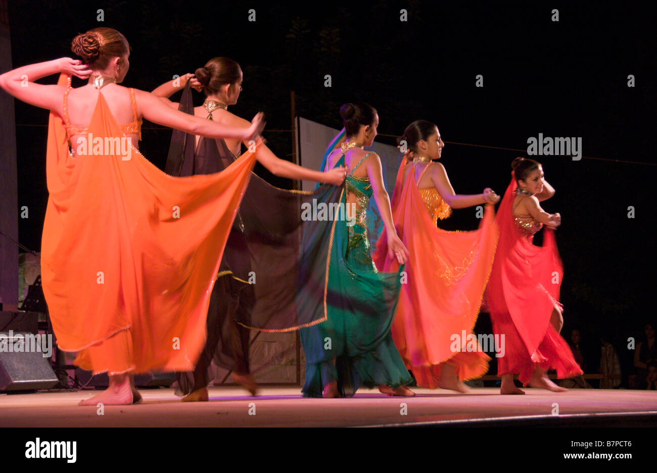 Cypriot dance group at the 24th Ayia Napa Festival on the Eastern ...