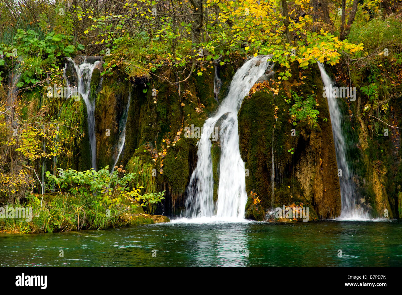 The waterfalls of Plitvice Lakes National Park Croatia Stock Photo - Alamy