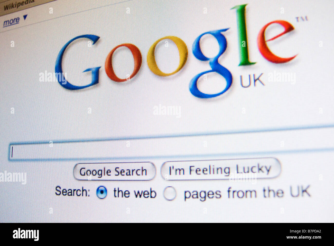 google web page Stock Photo - Alamy