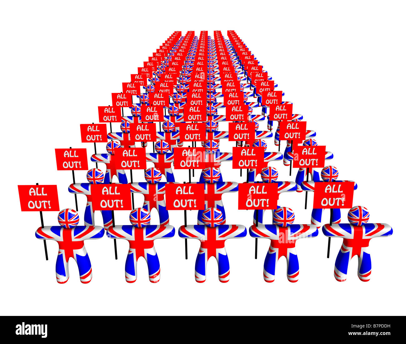 Strike protest Cut Out Stock Images & Pictures - Alamy