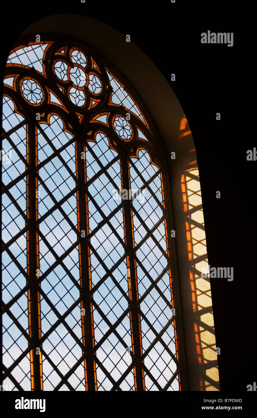 Lights through church window hi-res stock photography and images - Alamy