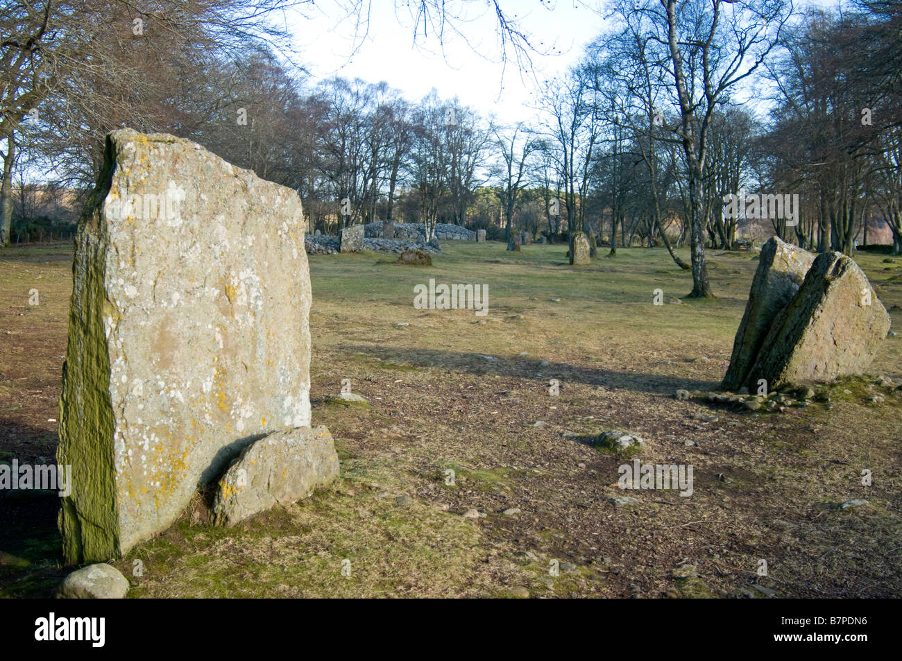 Prehistoric Burial Cairns of Balnuaran of Clava Culloden Inveness ...