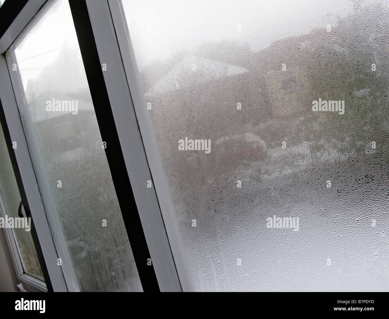 Condensation on window Stock Photo - Alamy