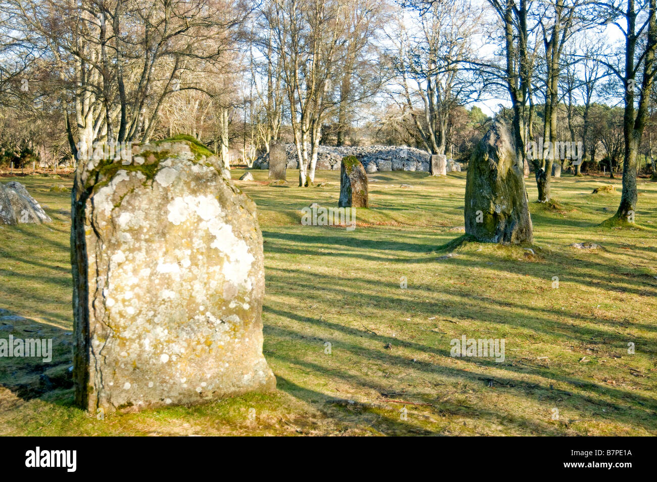 Prehistoric Burial Cairns of Balnuaran of Clava Culloden Inveness ...