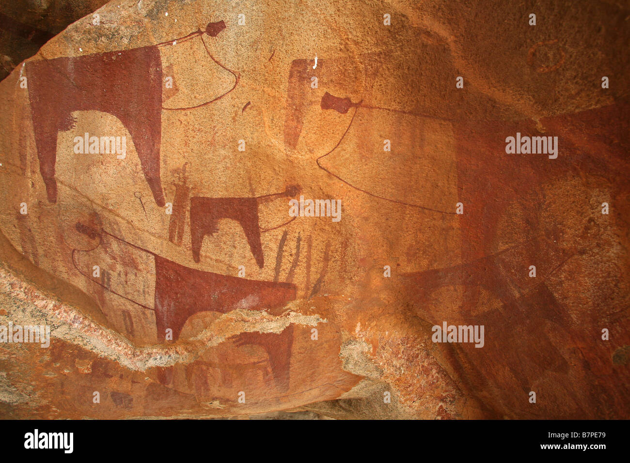 Neolithic cave paintings Laas Geel Naasa Hablood Hills Somaliland ...