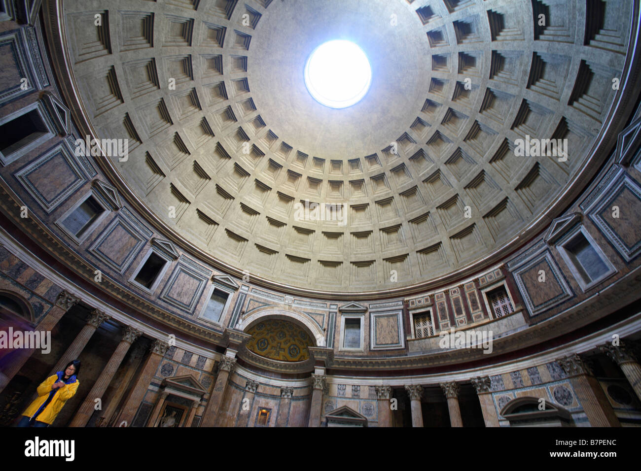 Interior of the Pantheon's dome, Rome, Italy Stock Photo - Alamy