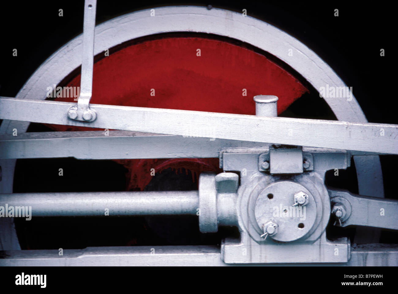 Detail of a train wheel Stock Photo - Alamy