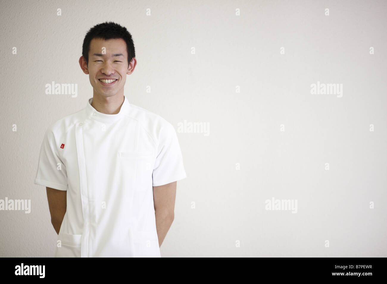 A smiling male nurse Stock Photo - Alamy